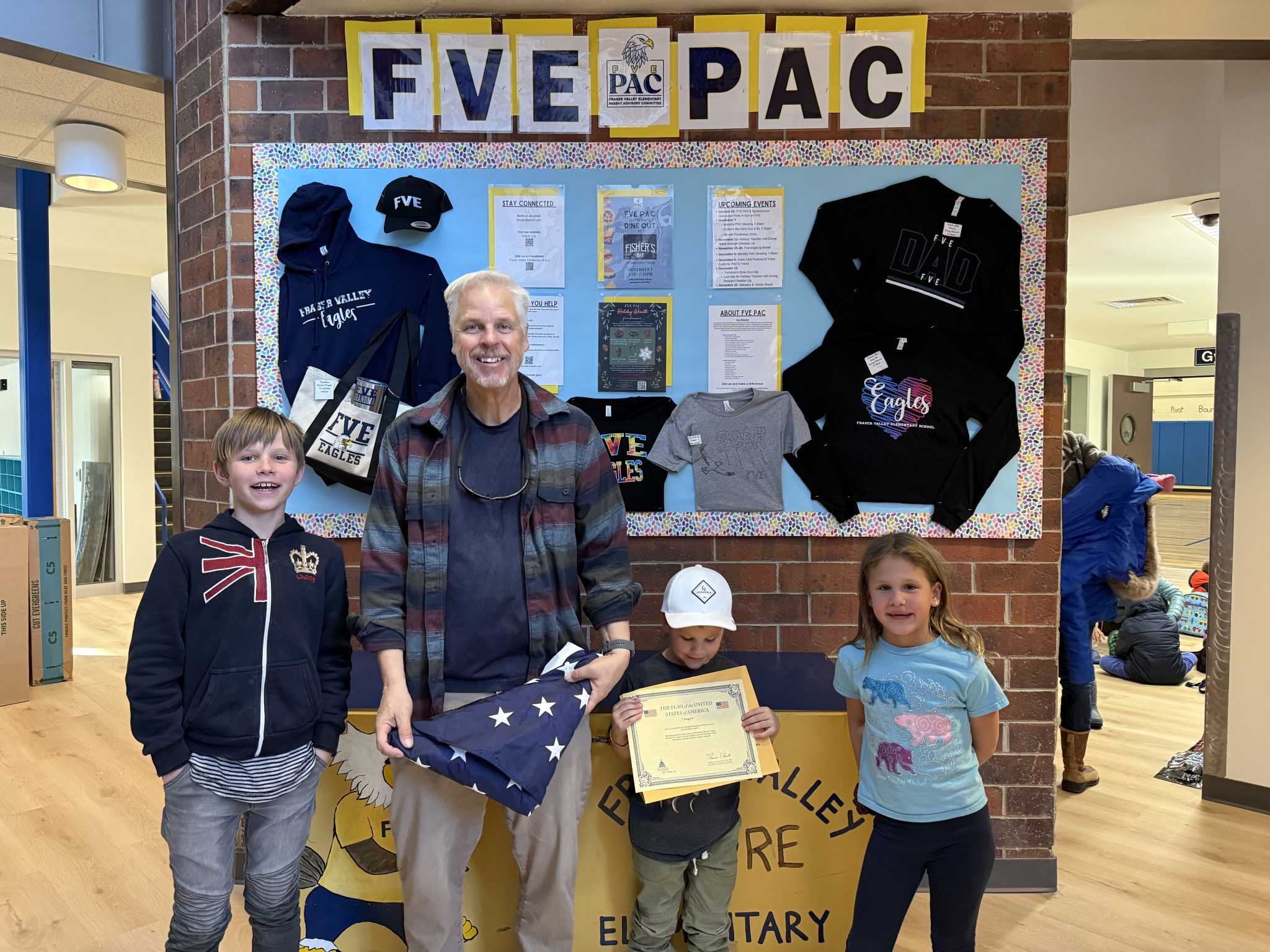 New flag at Fraser Valley Elementary School once flew over the US ...