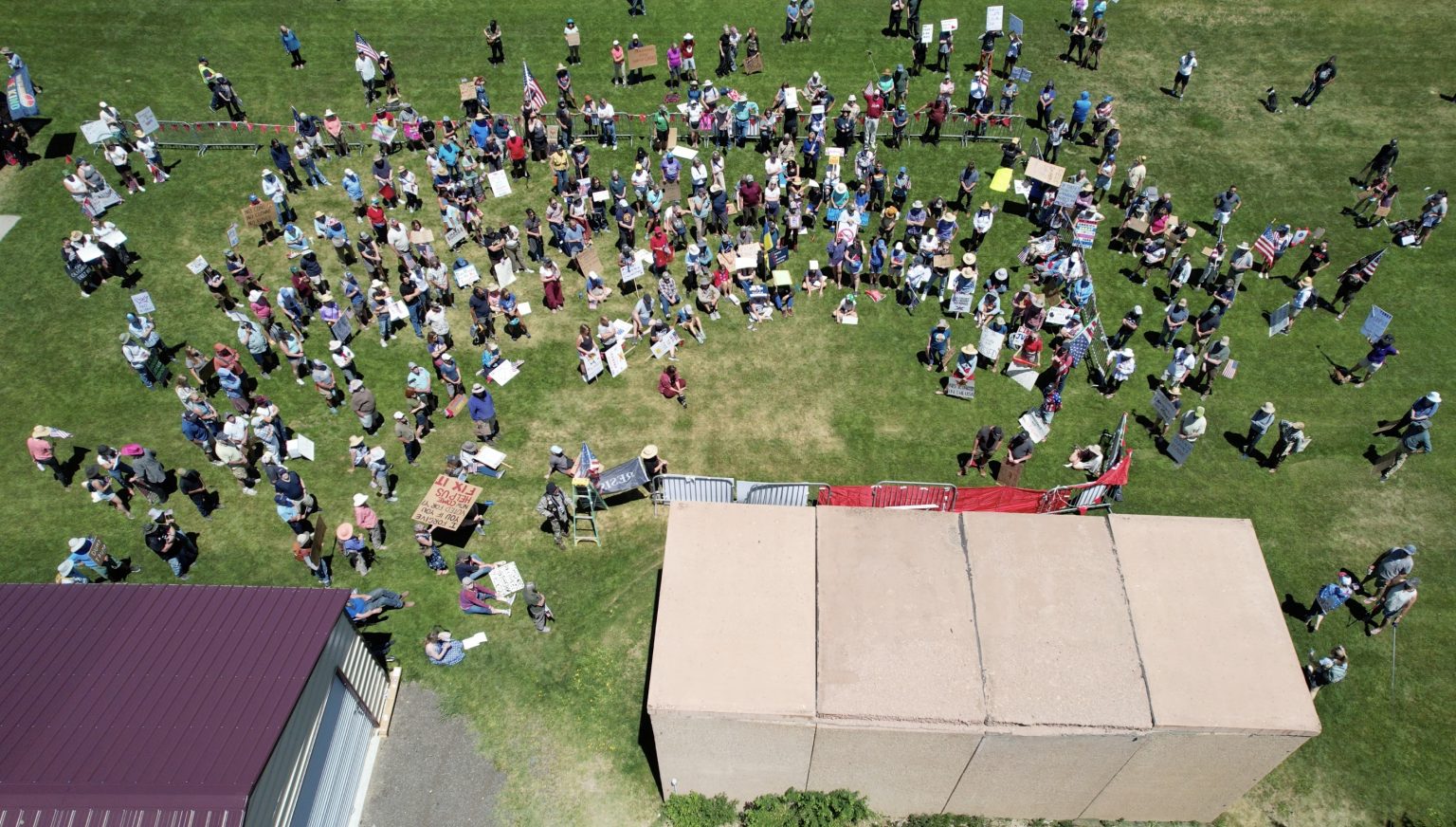 PHOTOS: Drones shots of No Kings Day protest and march in Granby ...