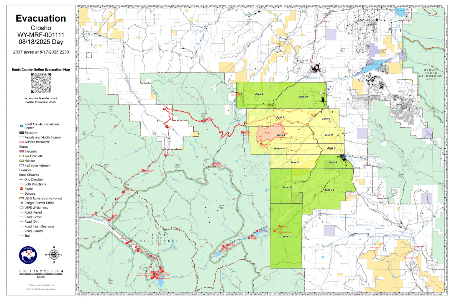 Routt County’s Crosho Fire 16 percent contained, threatened structure ...