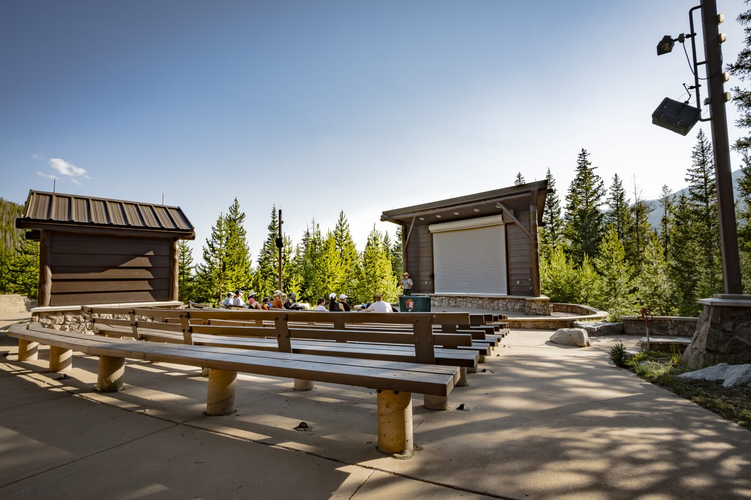 Scenic Timber Creek Campground Amphitheater at Rocky Mountain National ...