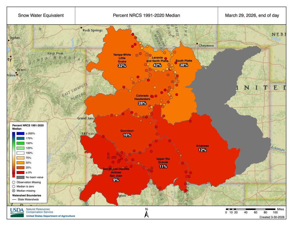 Colorado’s snowpack takes ‘massive nosedive’ amid a ‘record-smashing ...