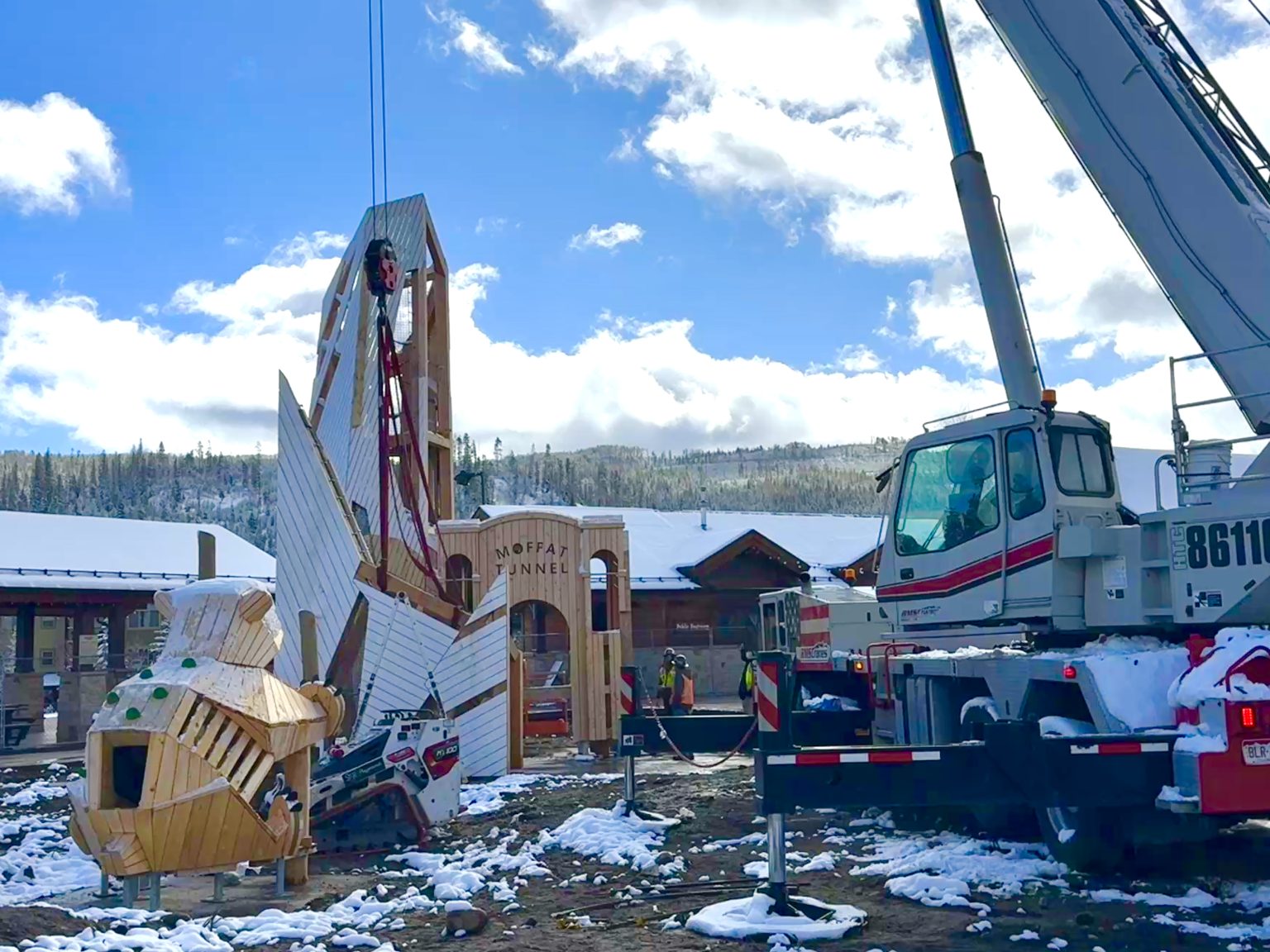 Hideaway Park playground construction makes progress | SkyHiNews.com