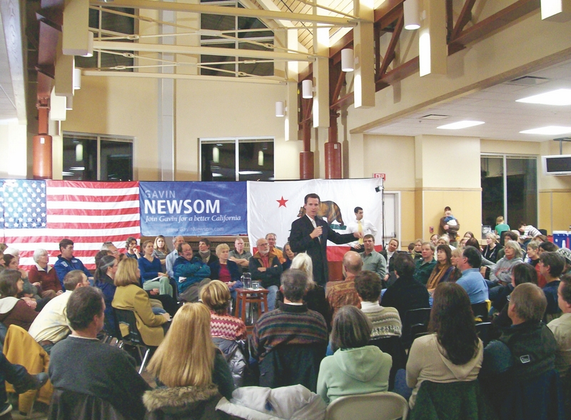 Newsom touches on homelessness, ‘brain drain’ in Truckee speech ...