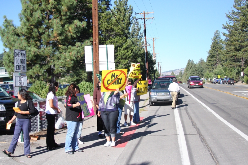 Truckee parents protest outside elementary school | SierraSun.com