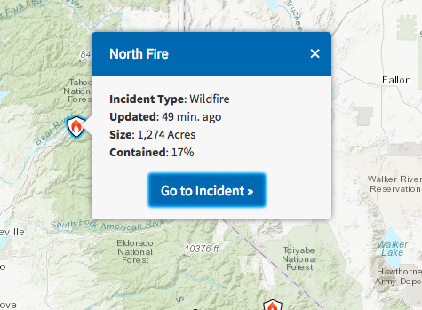 North Fire: Blaze near Emigrant Gap at 1,120 acres, 85 percent ...