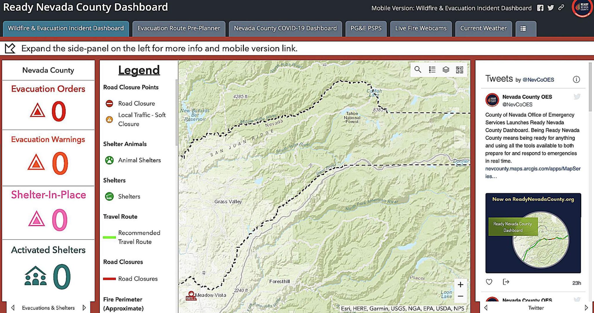 Nevada County unveils wildfire and evacuation dashboard | SierraSun.com