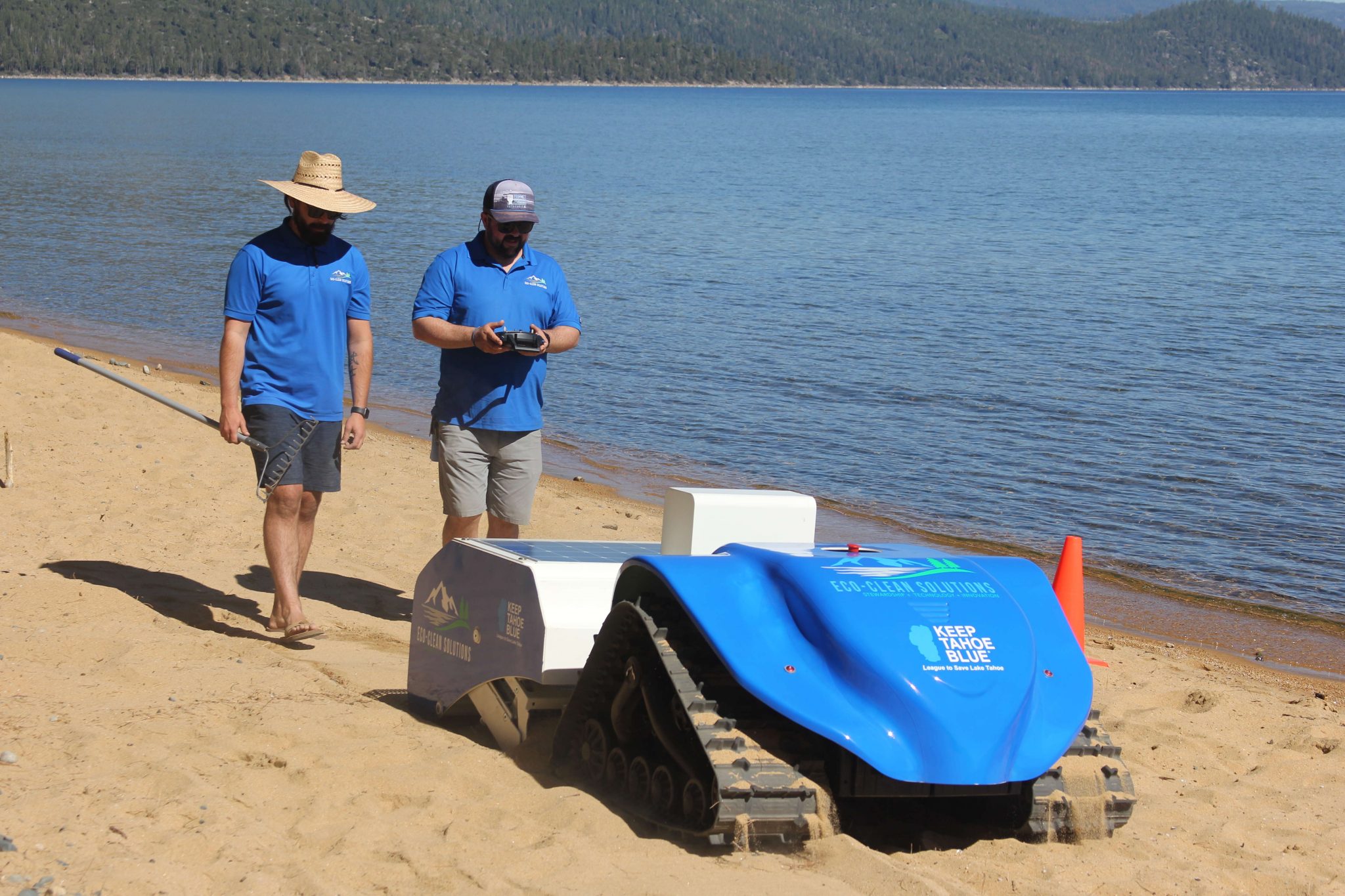 Beach cleaning robot makes debut at Keep Tahoe Blue Stewardship Day ...