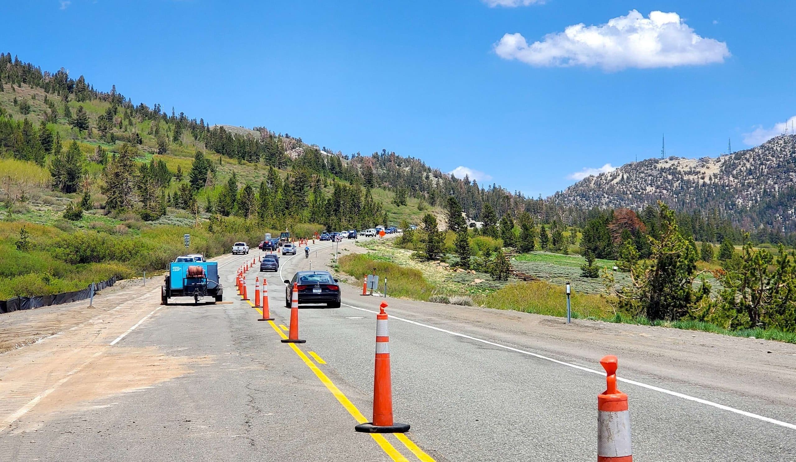 Construction on Mt. Rose Highway moving toward Incline Village ...