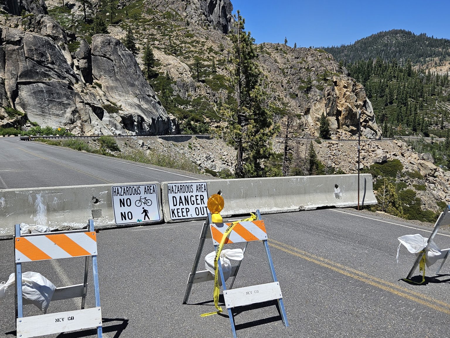 Geotechnical assessments of Donner Pass Road rock fall underway ...