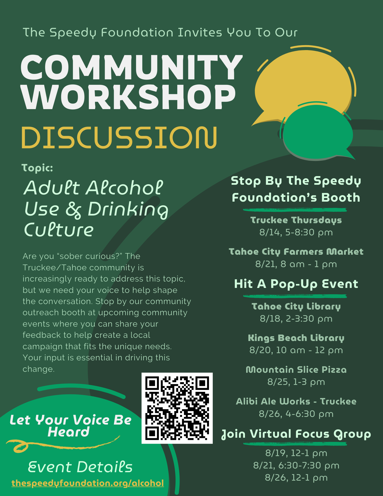 Foundation seeks community input on local alcohol use and drinking ...