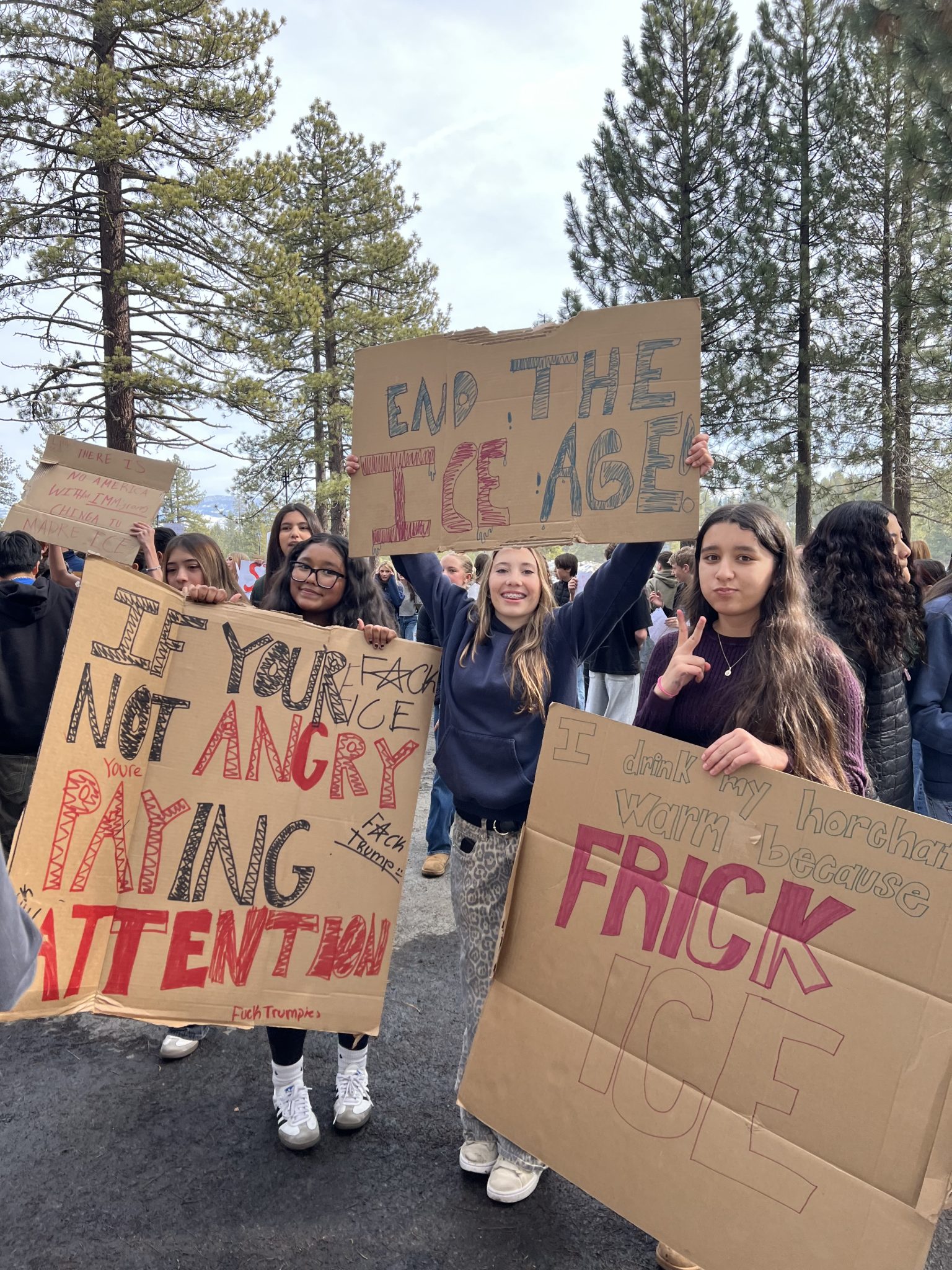 Over 600 TTUSD students stage walk out to protest ICE | SierraSun.com