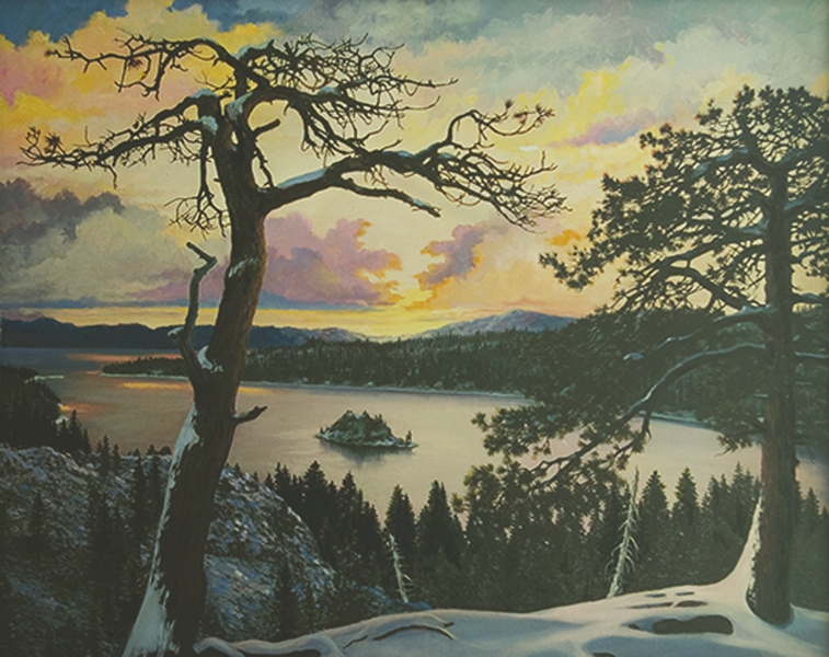 Artist Dave Russo donates oil painting to Tahoe Art League ...