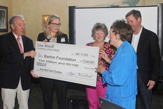 Maloff presents Barton with $10 million check | TahoeDailyTribune.com