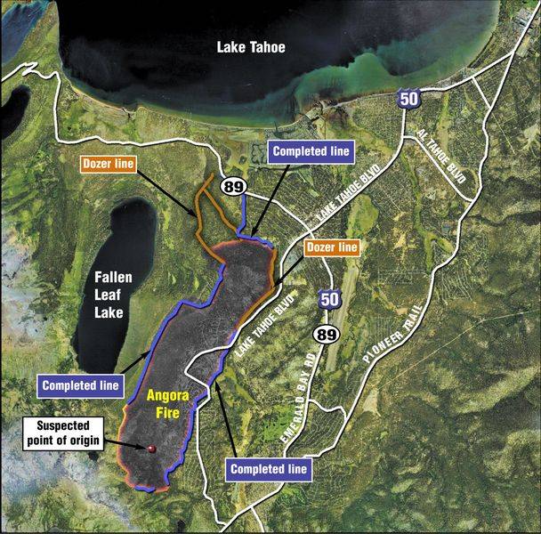 Angora fire map | TahoeDailyTribune.com