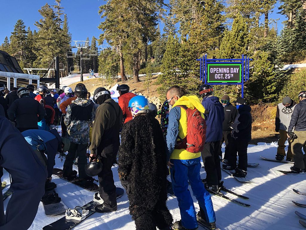 Hundreds celebrate Mt. Rose being 1st resort to open this season at ...