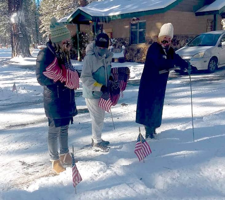 Volunteers place over 600 flags at Happy Homestead for Veterans Day ...