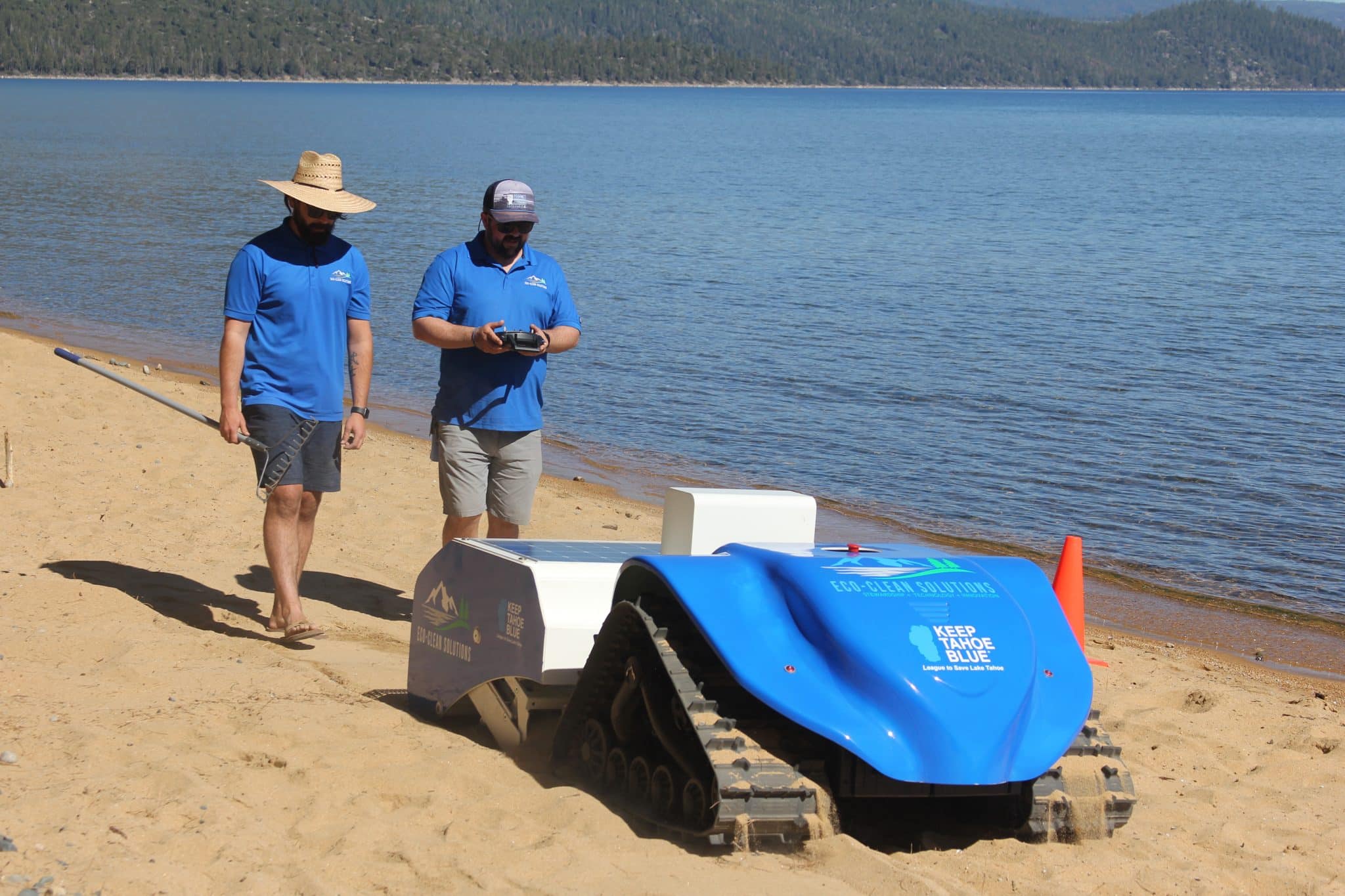 Beach cleaning robot makes debut at Keep Tahoe Blue Stewardship Day ...