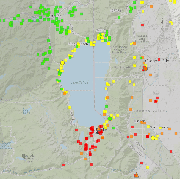 Wildfire smoke impacting air quality at Lake Tahoe | TahoeDailyTribune.com