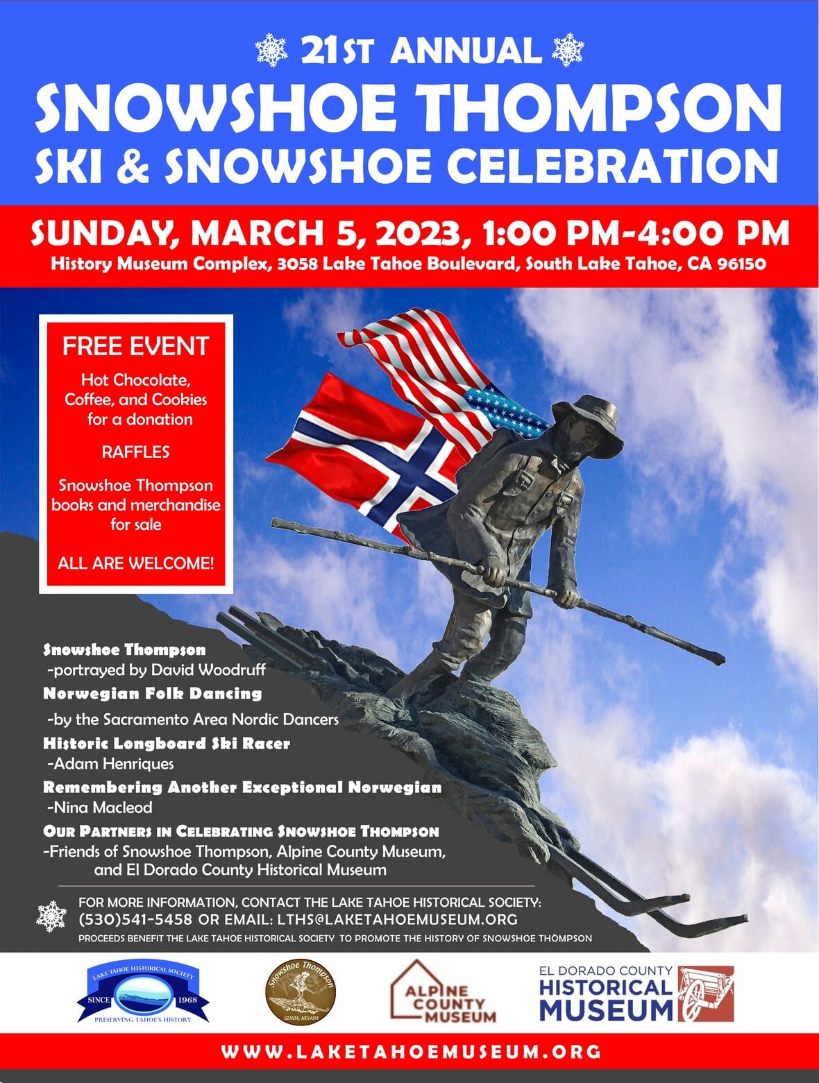 21st Snowshoe Thompson Ski & Snowshoe celebration set for March 5 ...