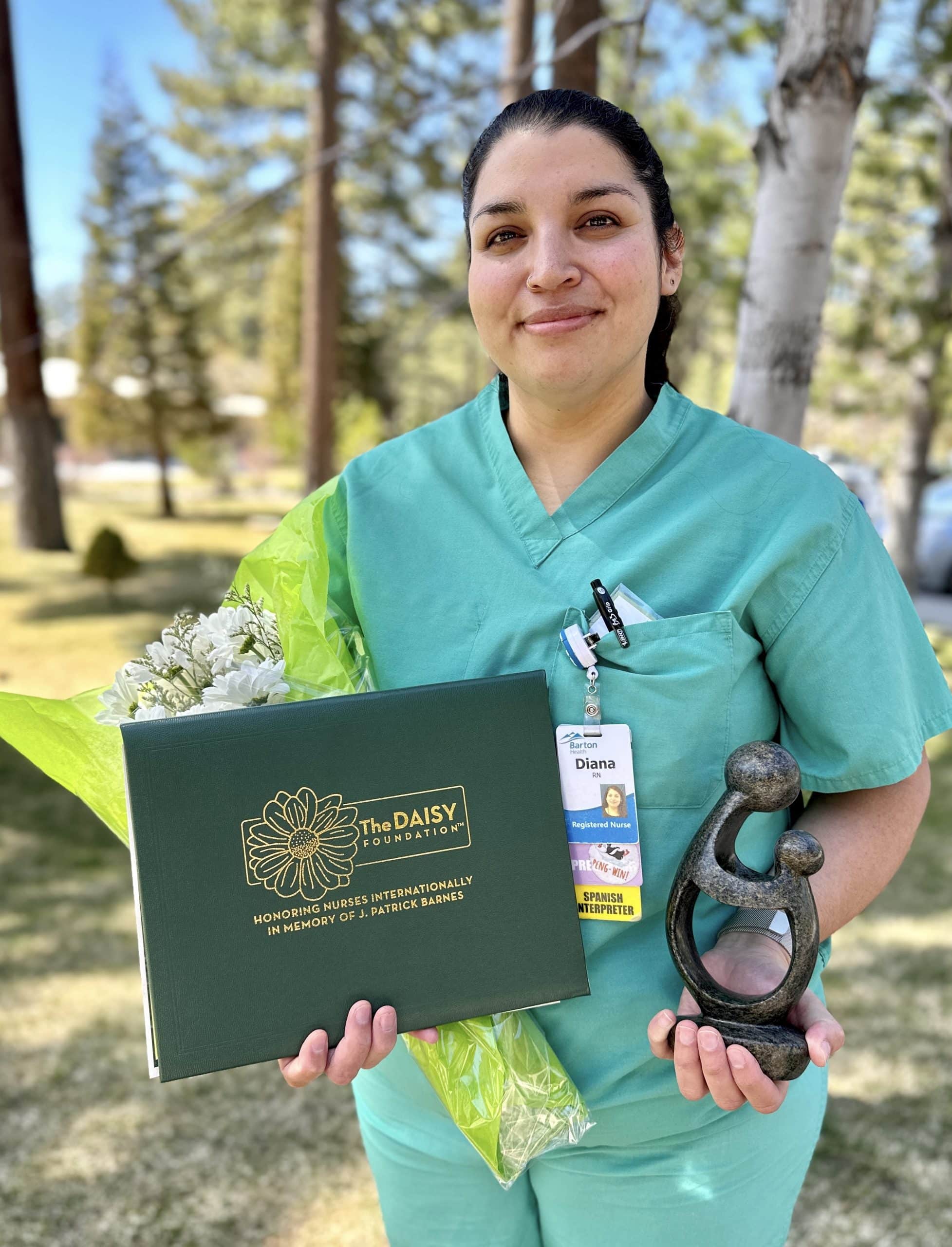Barton nurse recognized for exceptional care with DAISY Award ...