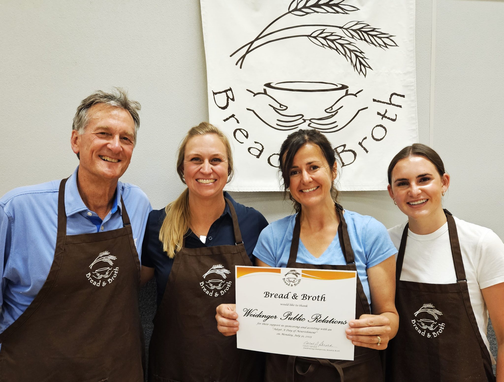 Weidinger PR hosts Bread & Broth’s Monday Meal service ...