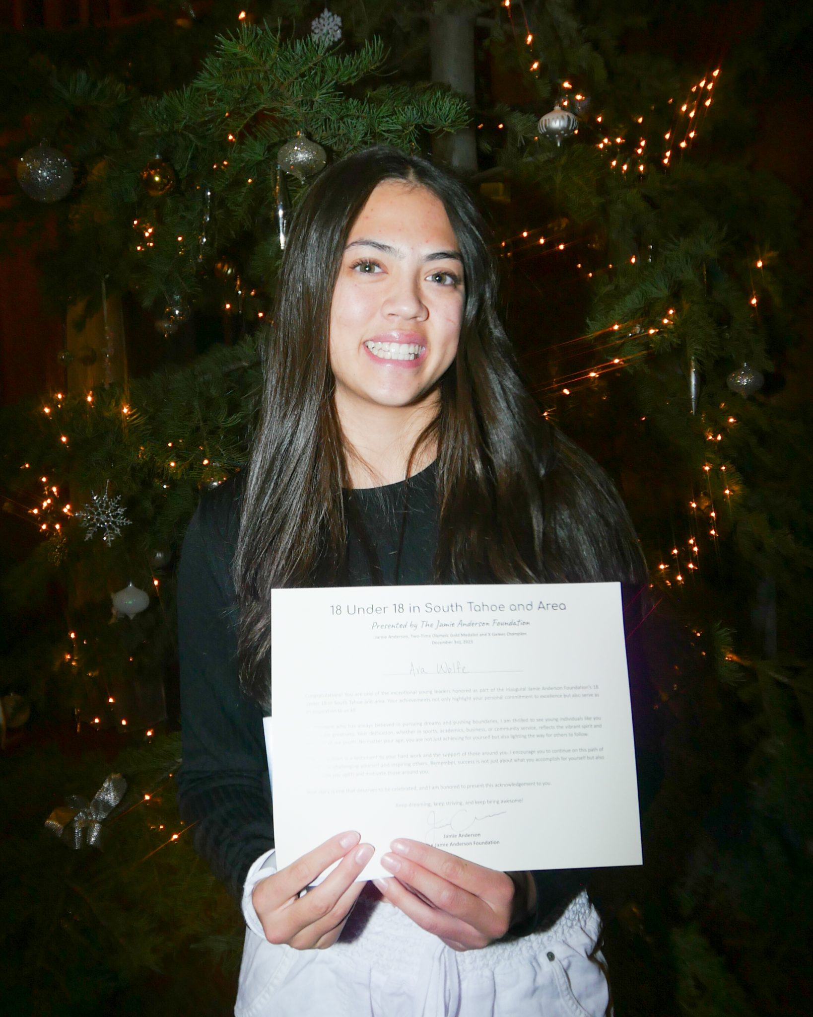 Jamie Anderson recognizes exceptional local youth | TahoeDailyTribune.com