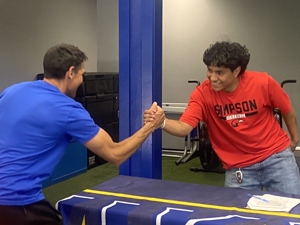 South Tahoe football player signs to inaugural Simpson University team ...