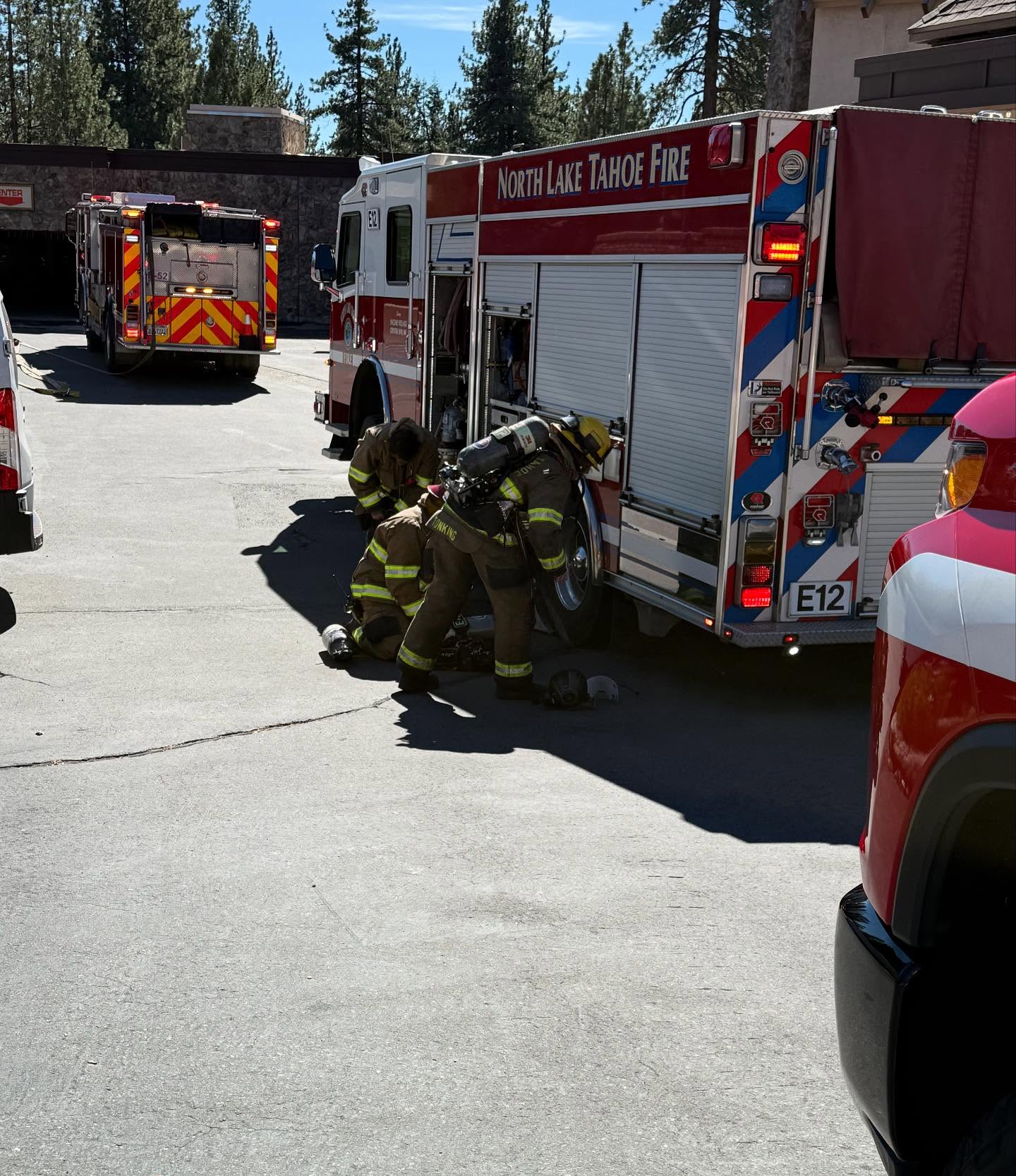 Vehicle fire contained at Crystal Bay Club parking garage ...