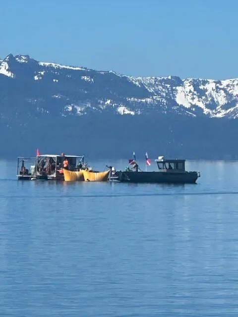 Fireworks barge recovery underway in Lake Tahoe | TahoeDailyTribune.com